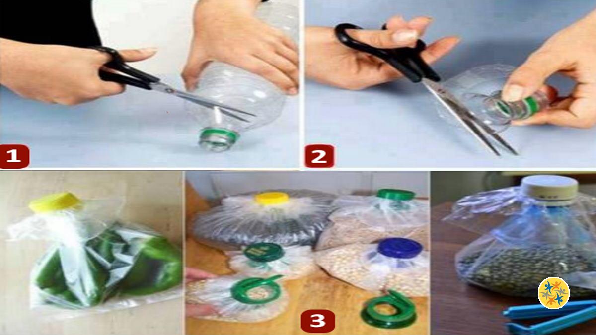 L’Astuce de Bouteille Pour Sceller un Sac en Plastique Efficacement