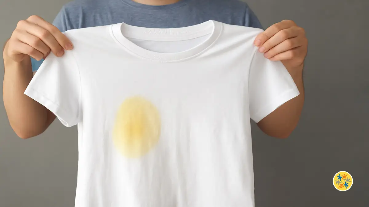 T-shirts blancs : éliminer les taches jaunes naturellement