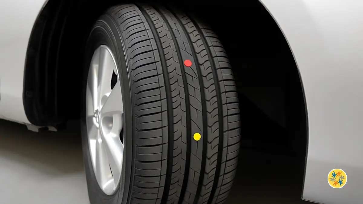 Points rouges et jaunes sur les pneus : comment les interpréter