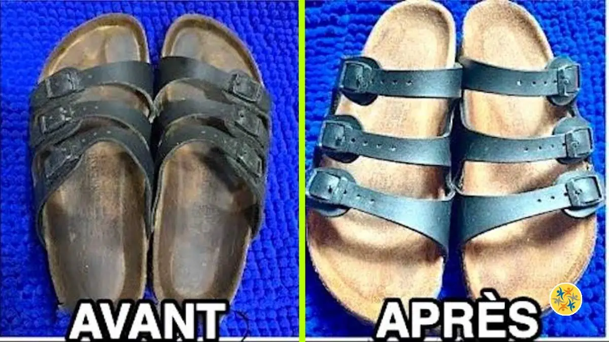 2 Produits Seulement et vos Sandales Retrouveront tout l'Aspect du Neuf